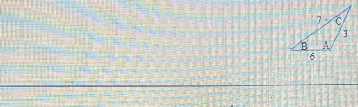 Solved solve the triangle | Chegg.com