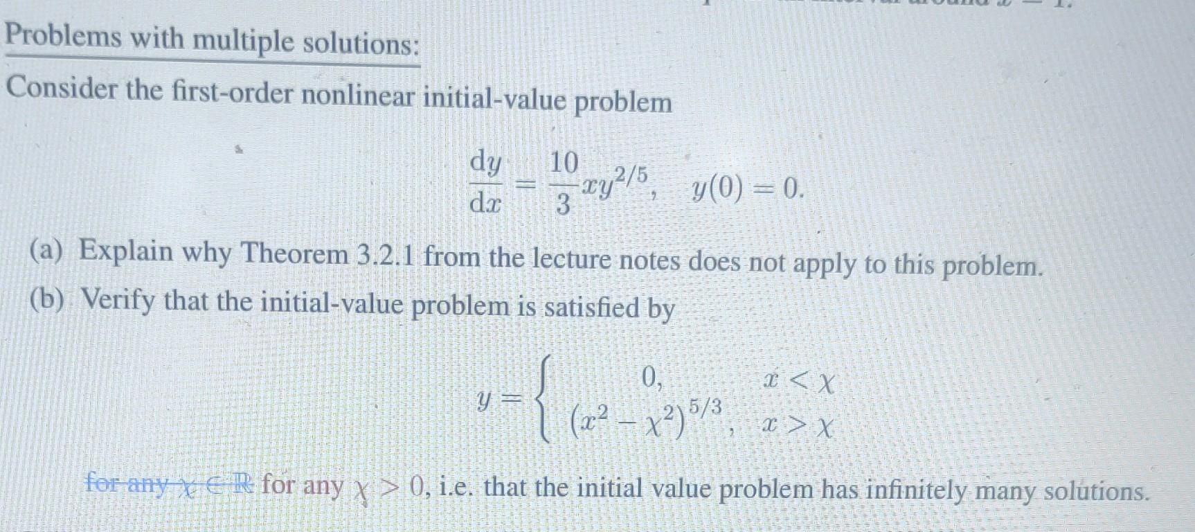 Solved Problems with multiple solutions: Consider the | Chegg.com
