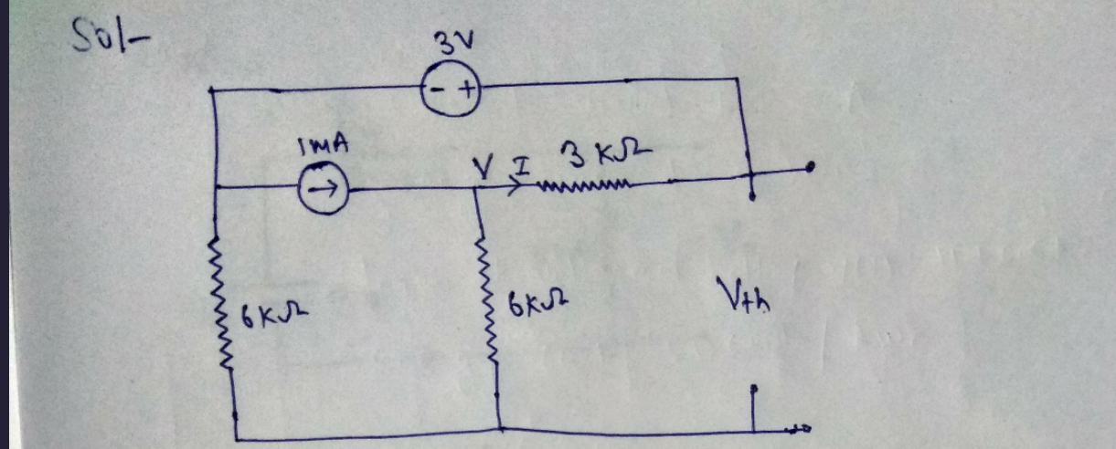 Solved Solve for Vth using mesh analysis.Show step by step | Chegg.com