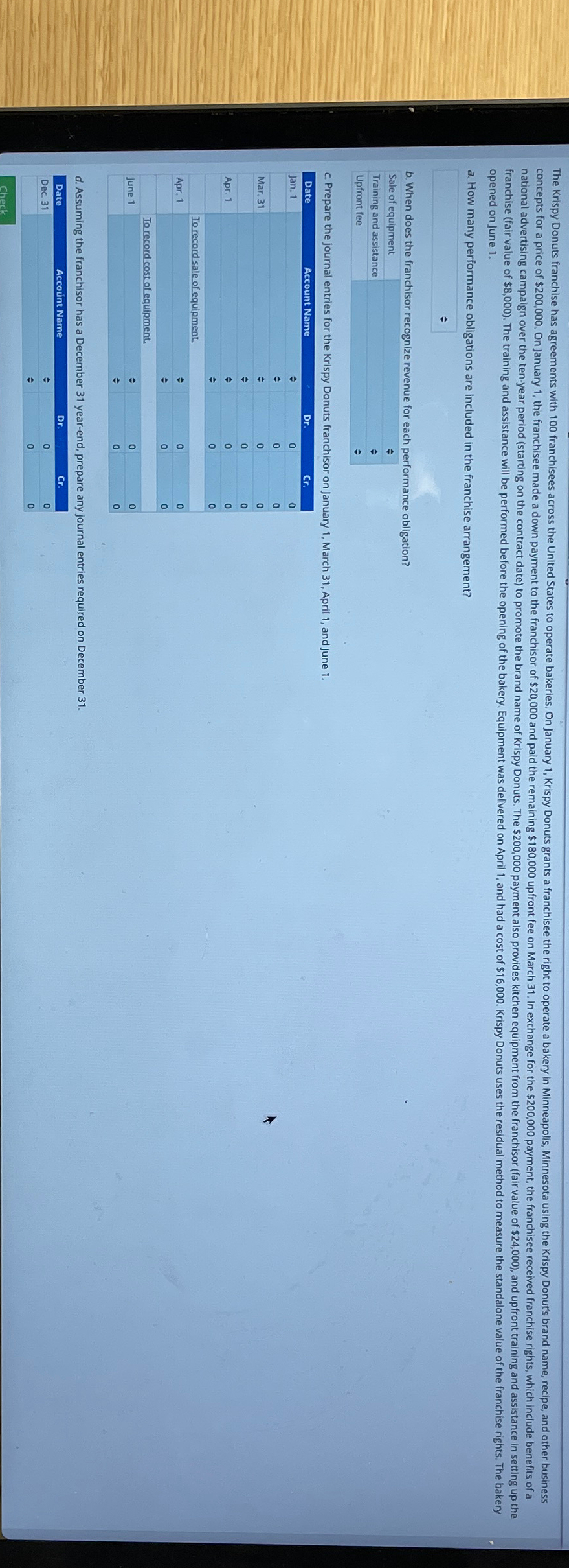 Solved opened on June 1.a. ﻿How many performance obligations | Chegg.com