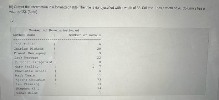 Solved (2) Prompt the user for the headers of two columns of | Chegg.com