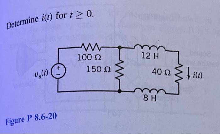 Solved P 8.6-20 + The voltage source voltage in the circuit | Chegg.com