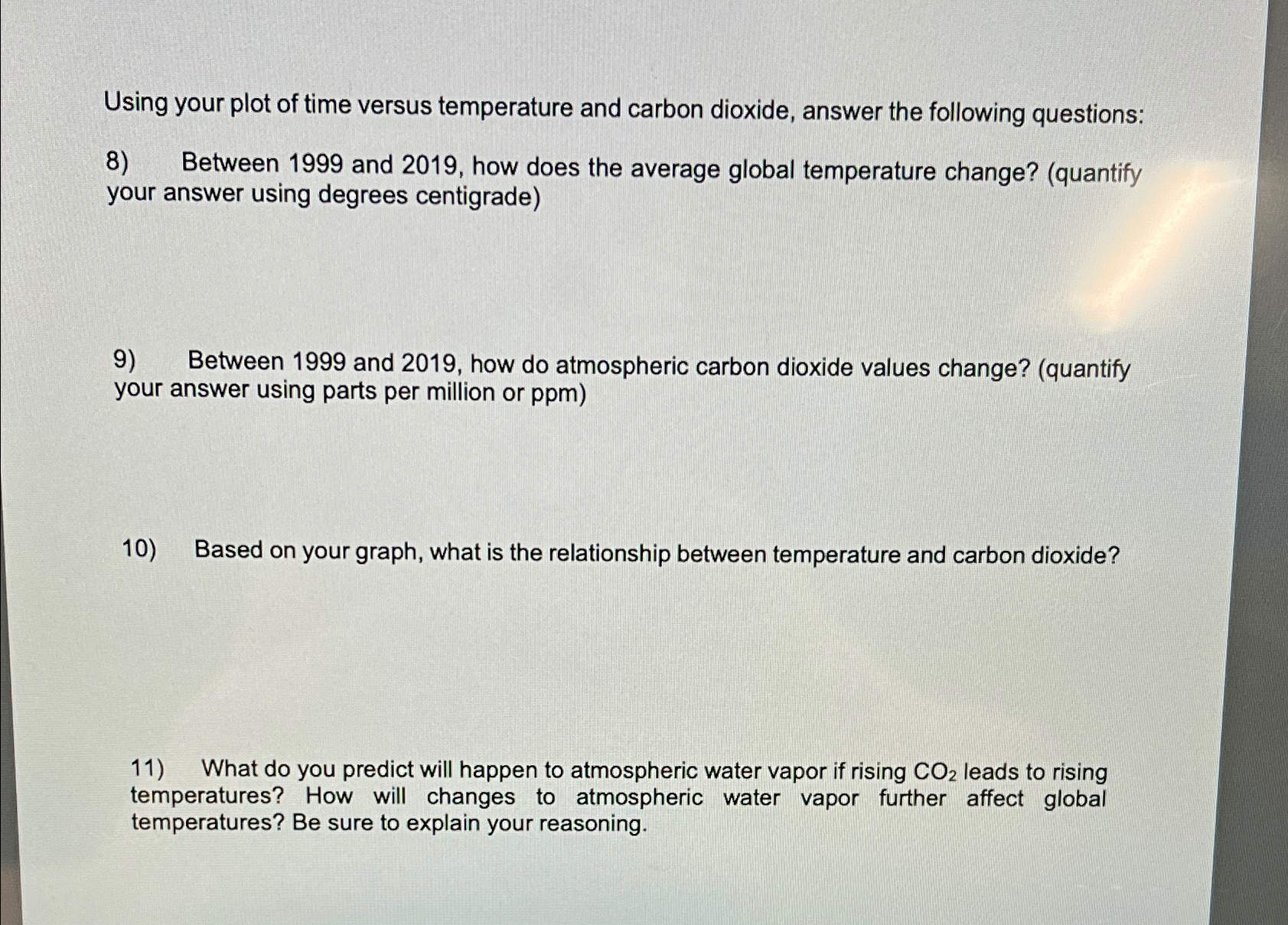 Solved Using your plot of time versus temperature and carbon | Chegg.com