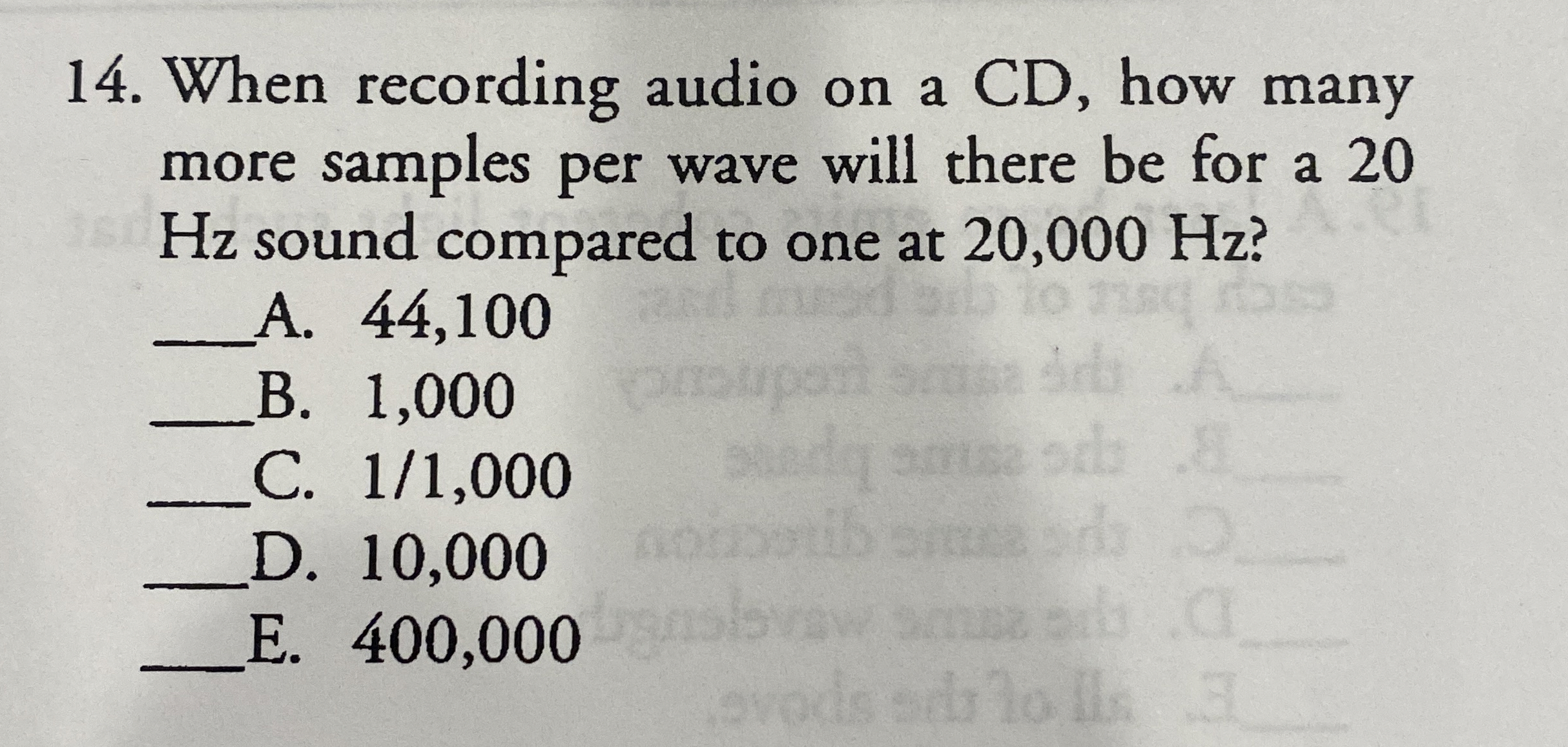 High Quality SOLUTION When recording audio on a CD, ﻿how many more ...