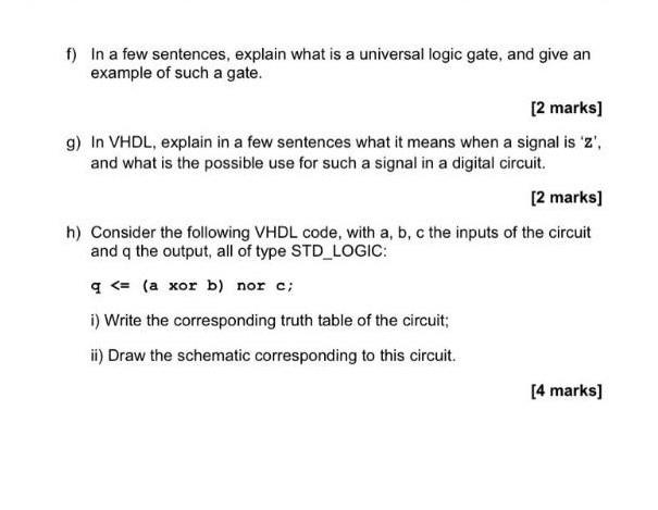Solved Question 1: Number system [20 marks] a) Perform the | Chegg.com