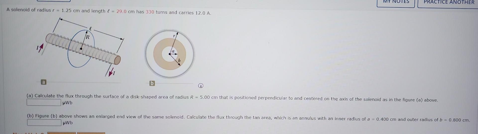 Solved A solenoid of radius r=1.25 cm and length ℓ=29.0 cm | Chegg.com