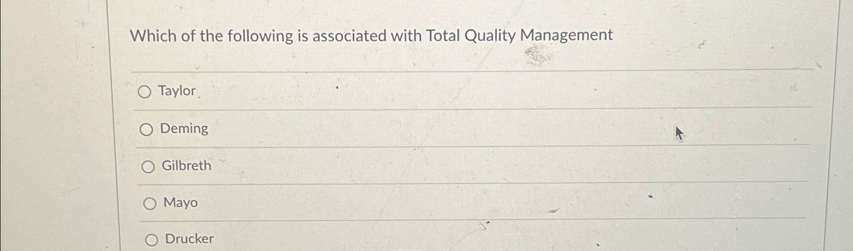 Solved Which of the following is associated with Total | Chegg.com