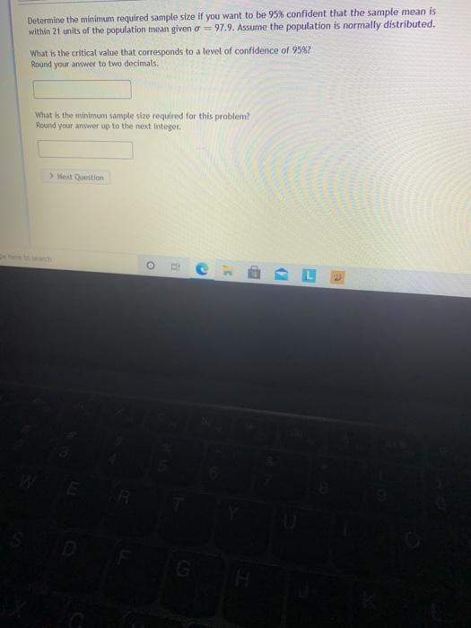 Solved Determine the minimum required sample size if you | Chegg.com
