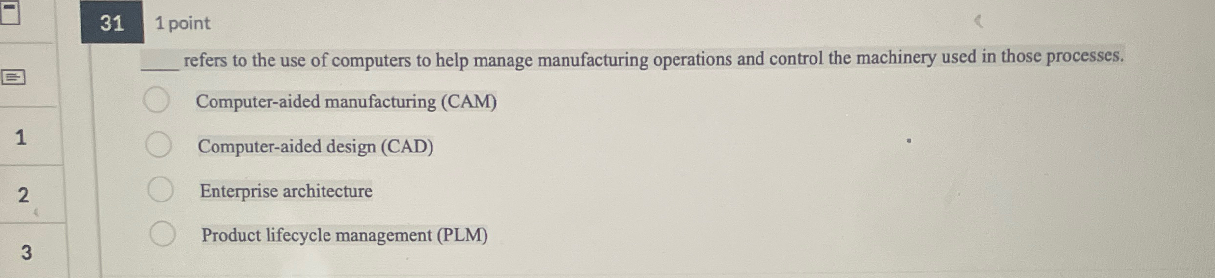 Solved 311 ﻿pointq, ﻿refers to the use of computers to help | Chegg.com