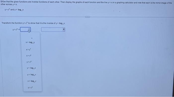 Solved Show That The Given Functions Are Inverse Functions