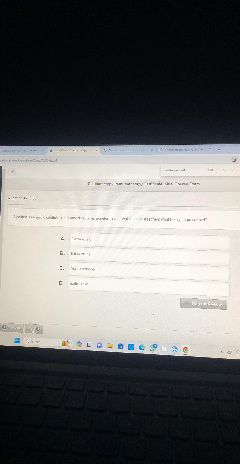 Solved Chemotherapy Immunotherapy Certificate Initial Course | Chegg.com