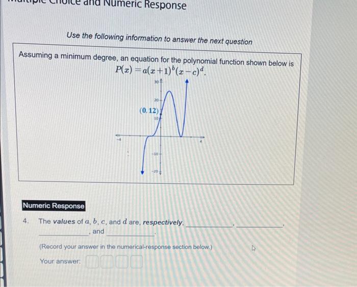 Solved Use the following information to answer the next | Chegg.com