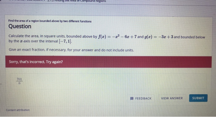 Solved or Compound Regions Find the area of a region bounded | Chegg.com