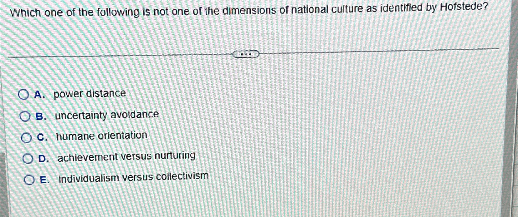 Solved Which one of the following is not one of the | Chegg.com