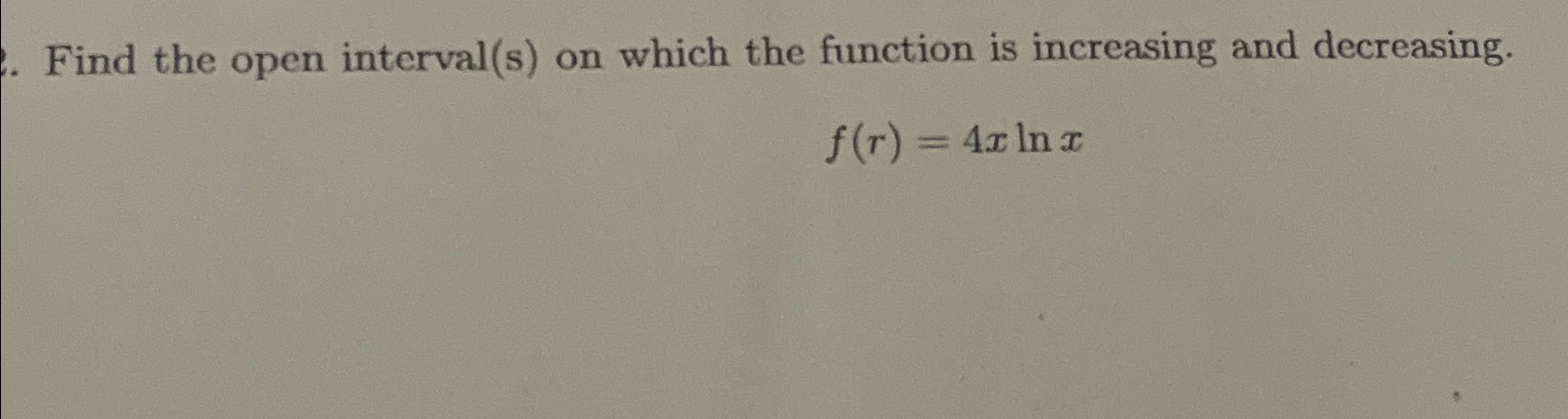 Solved Find the open interval(s) ﻿on which the function is | Chegg.com