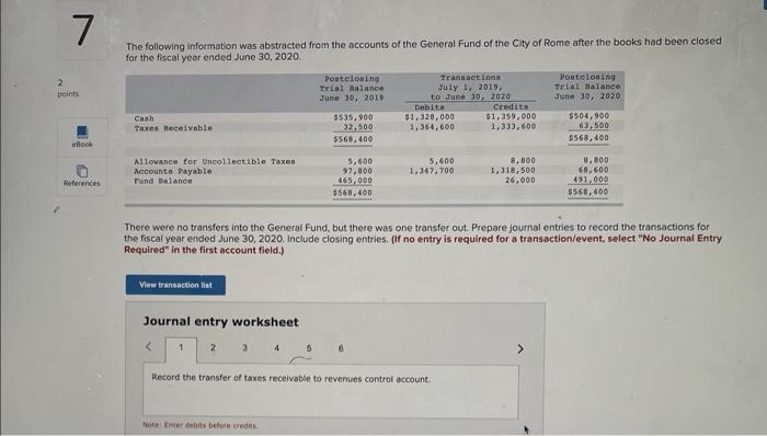 Solved The following information was abstracted from the | Chegg.com