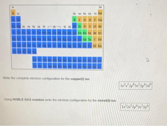Write the complete electron configuration for the | Chegg.com