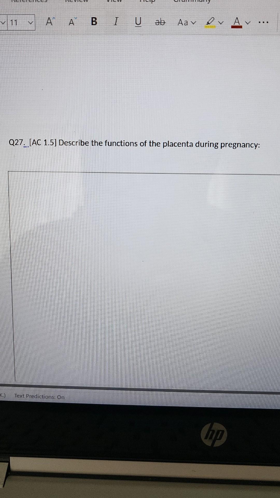 Solved 11∨AnAv B IU db Aa∨P∨A∨⋯ Q27. [AC 1.5] Describe the | Chegg.com
