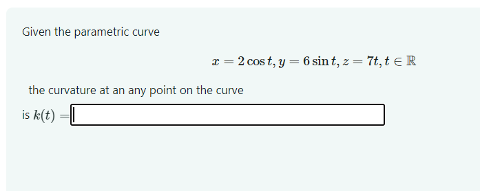 Solved Given the parametric | Chegg.com