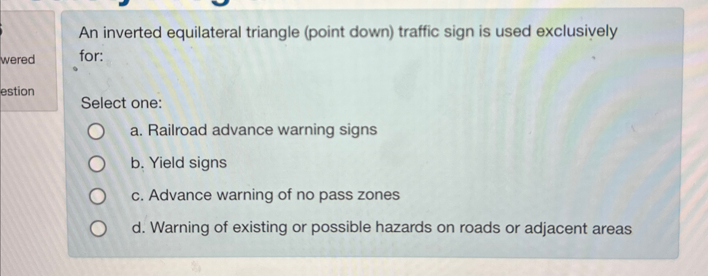 Solved An inverted equilateral triangle (point down) | Chegg.com