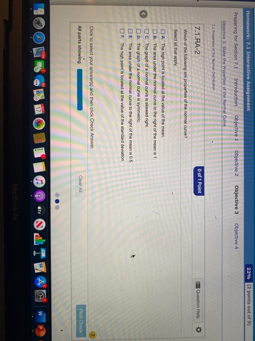 Solved Homework: 7.1 Interactive Assignment 22% (2 points | Chegg.com