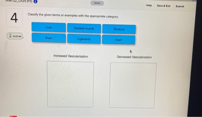 Solved (P2) Saved Help Save & Exit Submit Submit Classify | Chegg.com