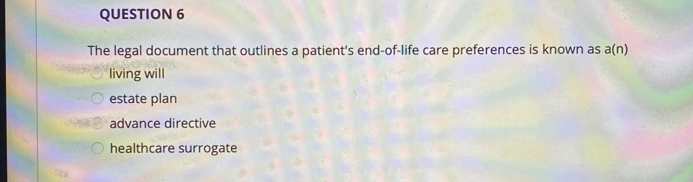 Solved QUESTION 6The legal document that outlines a | Chegg.com
