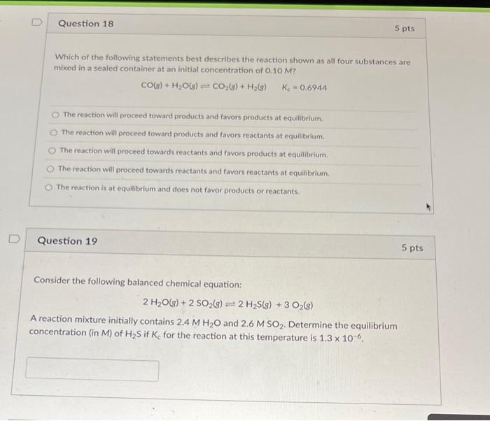Solved Which of the following statements best describes the | Chegg.com