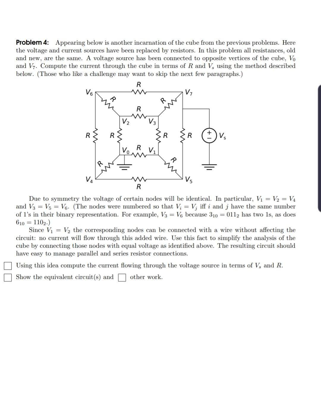 Solved Problem 1: Label each node in the circuit below with | Chegg.com