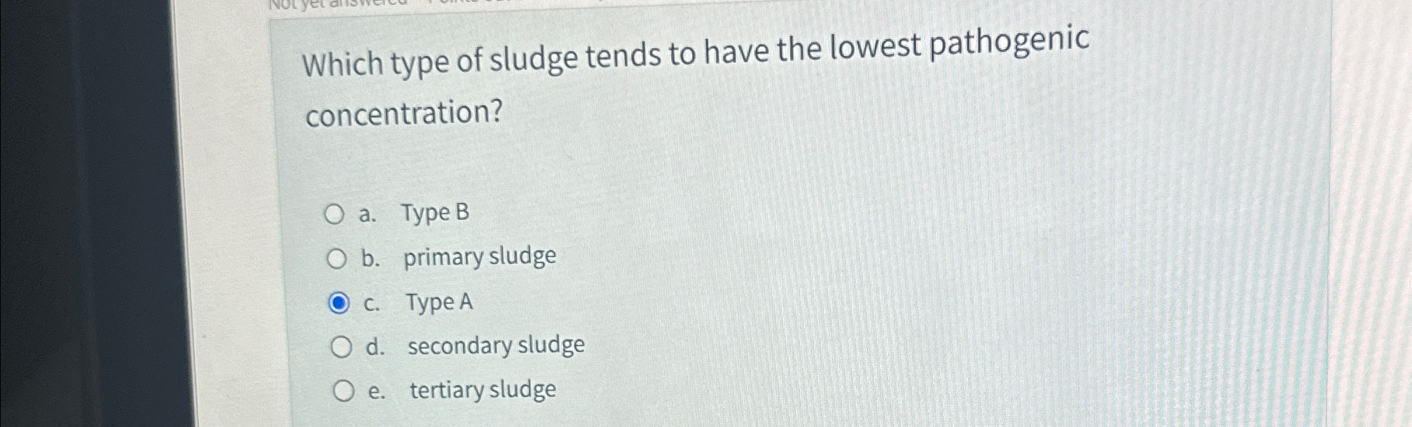 Solved Which type of sludge tends to have the lowest | Chegg.com