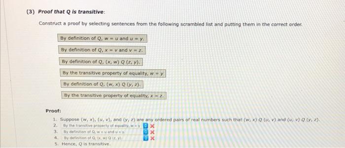Solved Define A Relation On The Set R R As Follows For All 