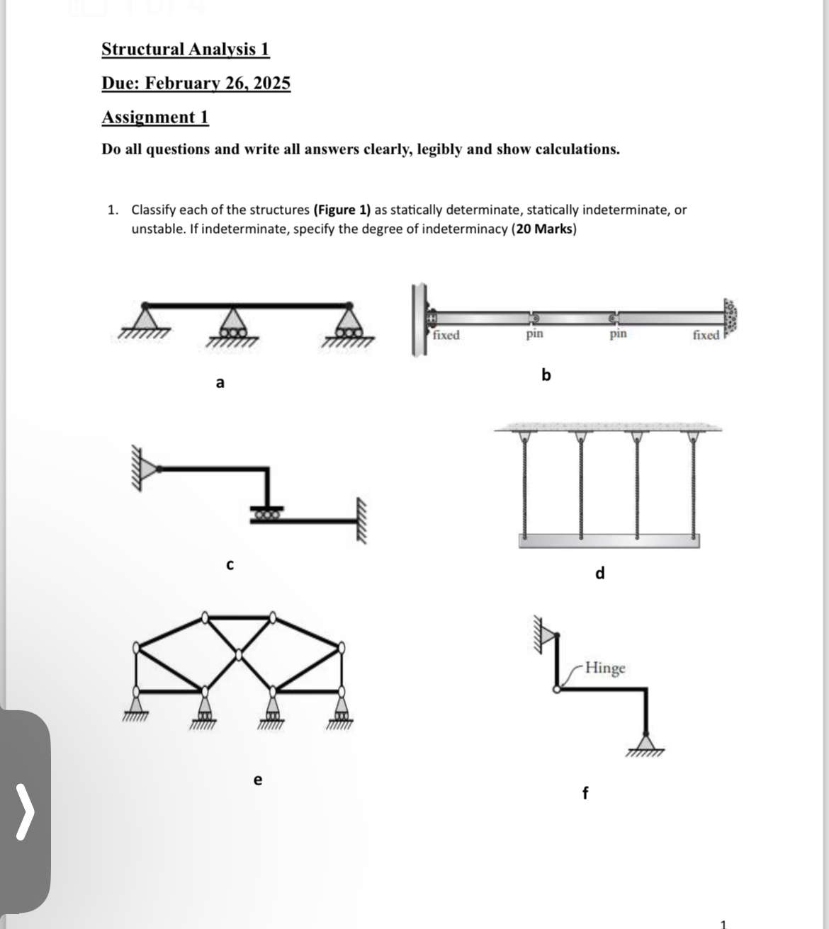 1. ﻿Classify each of the structures (Figure 1) ﻿as | Chegg.com