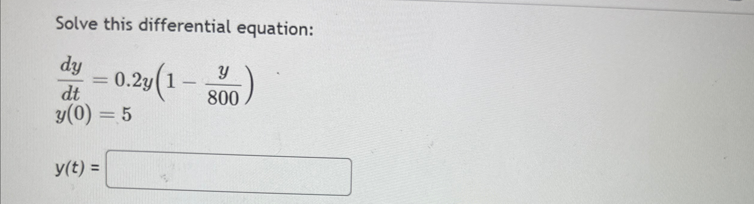 Solved Solve this differential | Chegg.com
