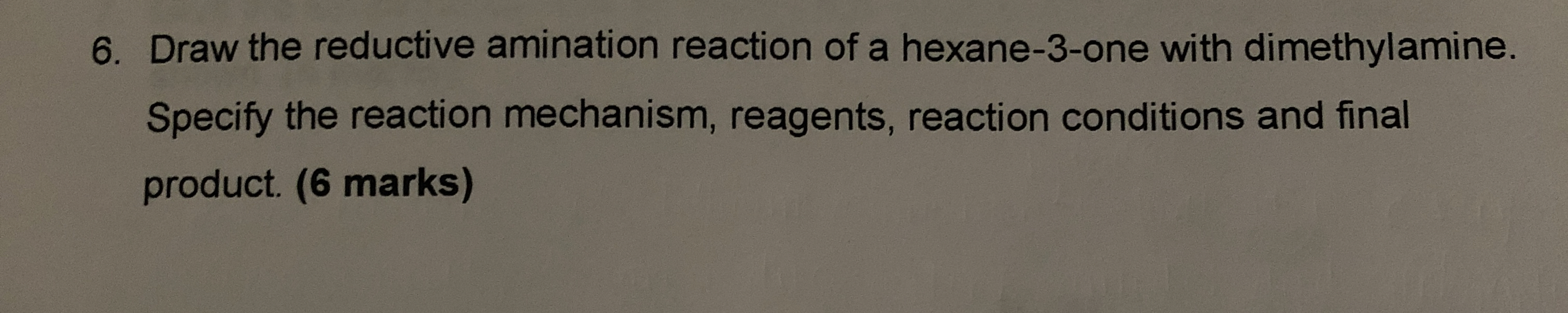 Solved Draw the reductive amination reaction of a | Chegg.com