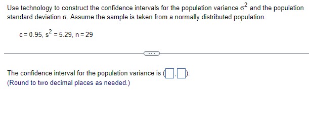 Solved Use technology to construct the confidence intervals | Chegg.com