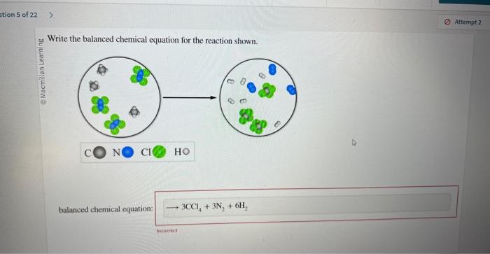 Solved Write the balanced chemical equation for the reaction | Chegg.com