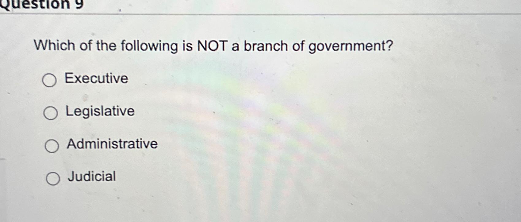 Solved Which of the following is NOT a branch of | Chegg.com
