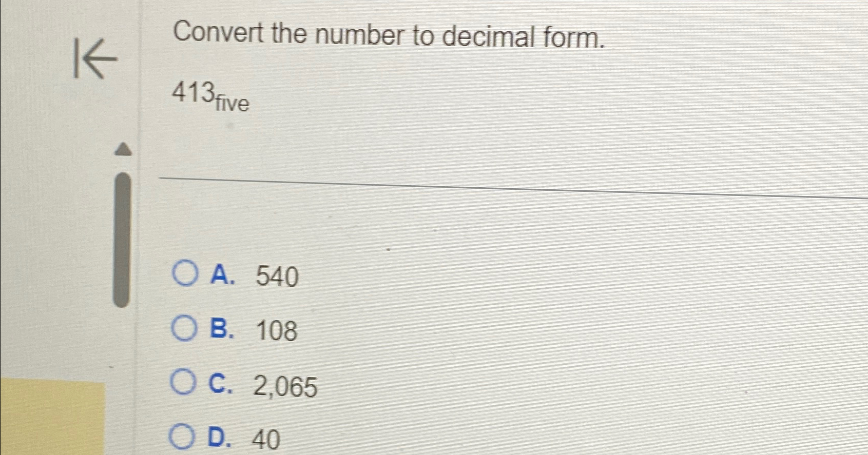 Solved Convert the number to decimal | Chegg.com