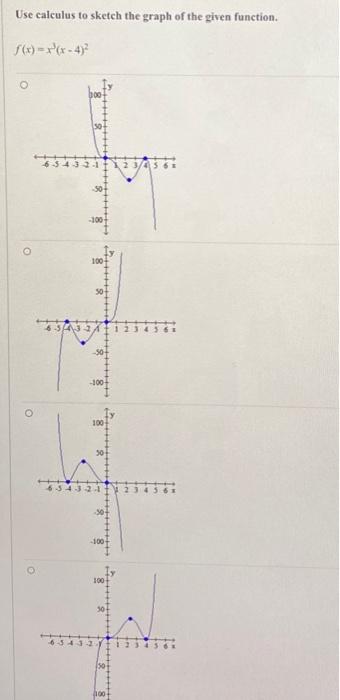 Solved Use calculus to sketch the graph of the given | Chegg.com