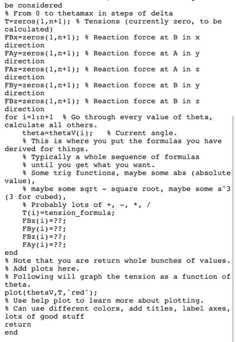 Solved given a possible framework for matlab to process a | Chegg.com
