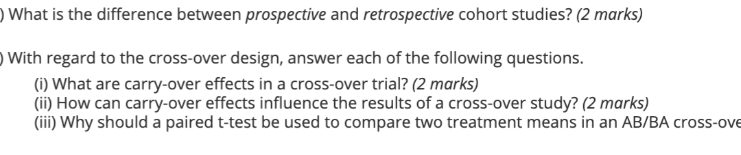 Solved What is the difference between prospective and | Chegg.com