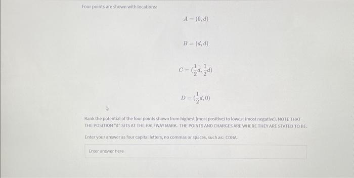 Solved 5 cm away from the origin in the positive x | Chegg.com