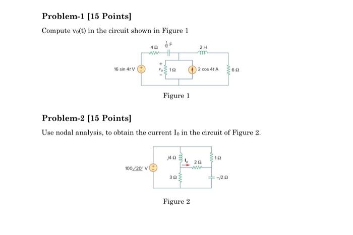 Solved Compute v0(t) in the circuit shown in Figure 1 r 120 | Chegg.com