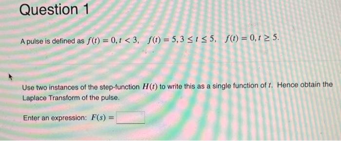 Solved A pulse is defined as | Chegg.com