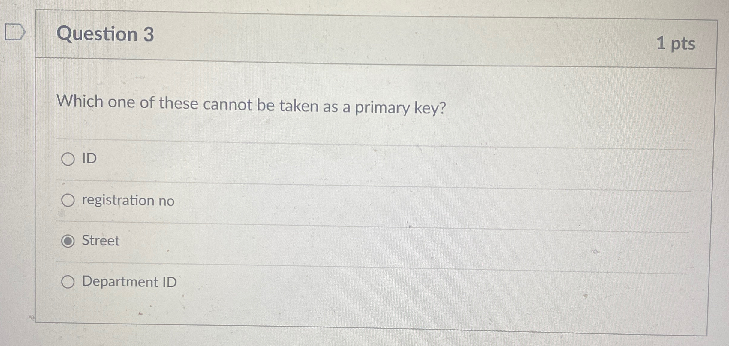 Solved Question 31 ﻿ptsWhich one of these cannot be taken as | Chegg.com