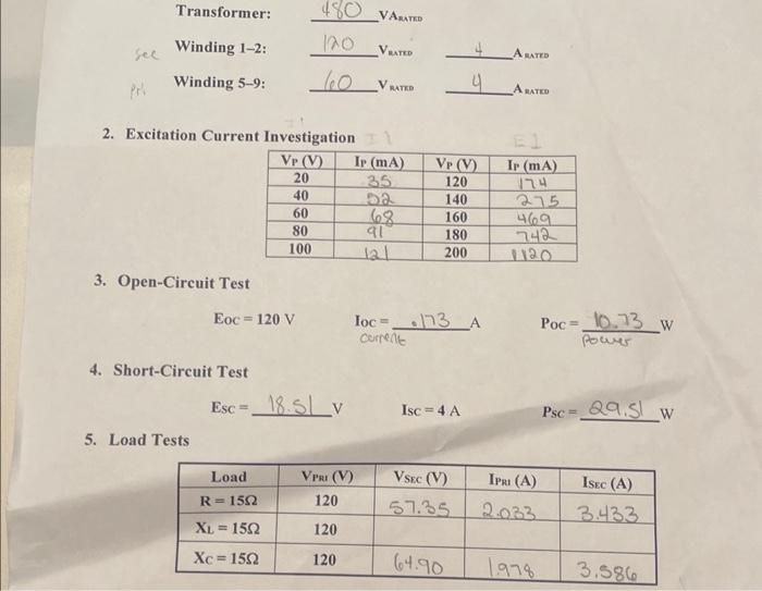 Report Guide - Practical Transformer Model (to be | Chegg.com