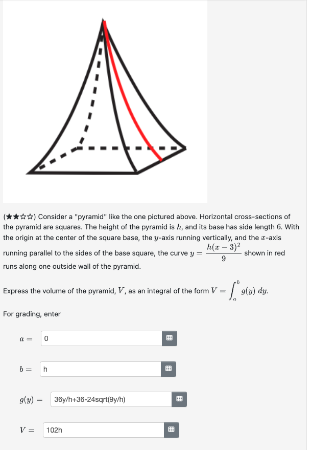 Solved ( {:*********ct) ﻿Consider a "pyramid" like the one | Chegg.com