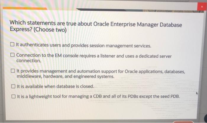 Solved What Are The Main Components Of A Basic Oracle Chegg