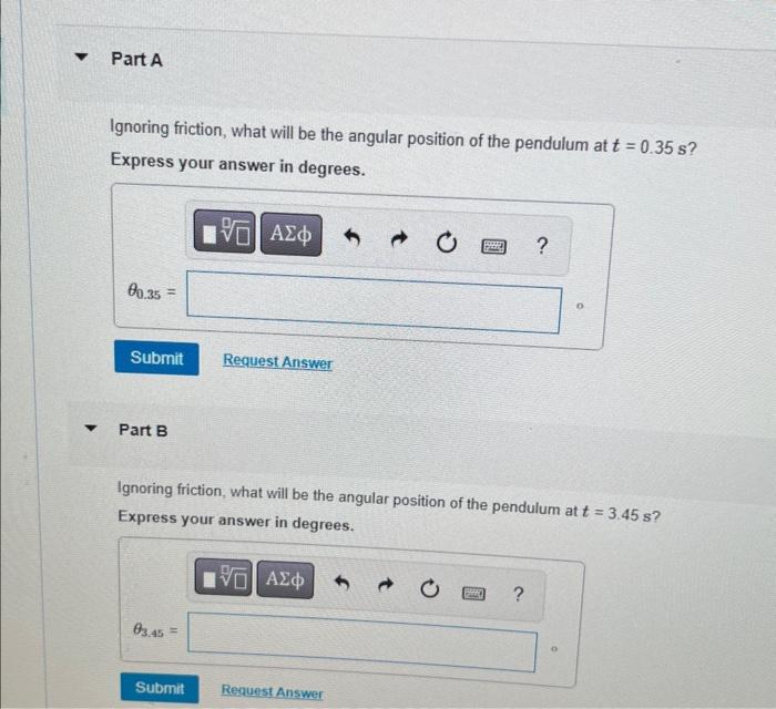 [solved] A Simple Pendulum Is 0 36 Mathrm{~m} Long