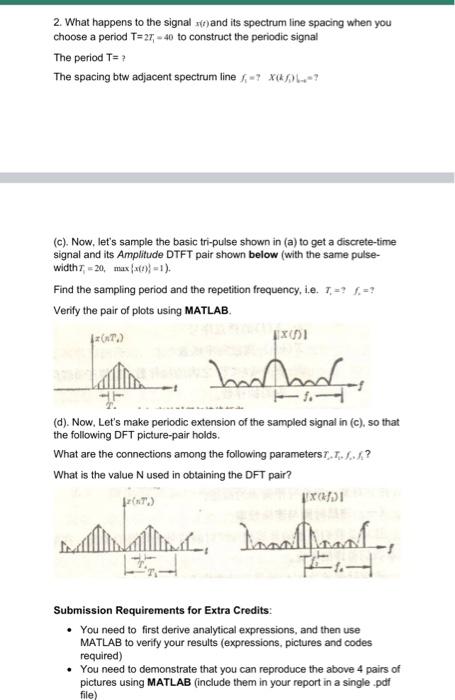Solved (a). Given a triangular pulse signal x(t) and its | Chegg.com